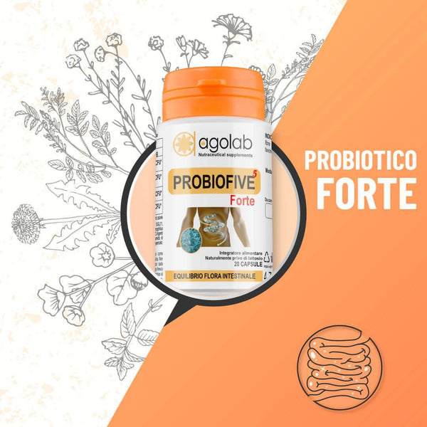 Probiofive Forte - Probiotico Naturale con 5 Miliardi di Fermenti ...